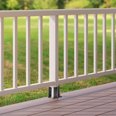 Adjustable Wood Fence Pergola Post Support Holder Clamp Base Brackets ...