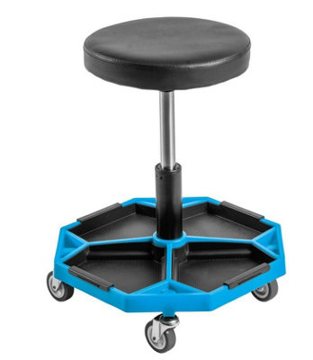 Adjustable Workshop Seat Creeper Rolling Telescopic Mobile 370-520mm H ...