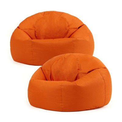 Adult Classic Beanbag Outdoor Waterproof Bean bags Ready Filled - Burnt ...