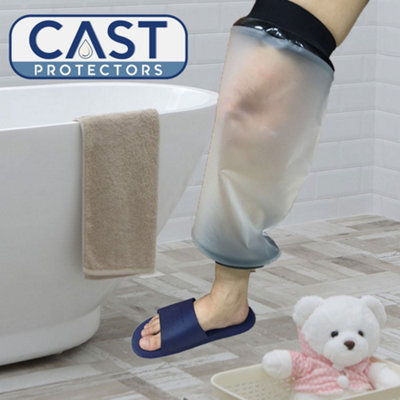 Adult Knee Plaster Cast or Dressing Protector - For Use In The Shower ...