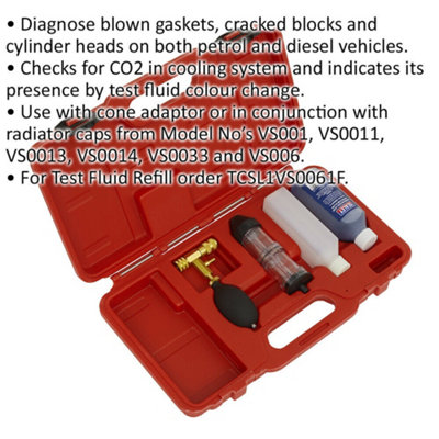 Advanced Combustion Leak Detector for Gasket and Cylinder Head Diagnostics