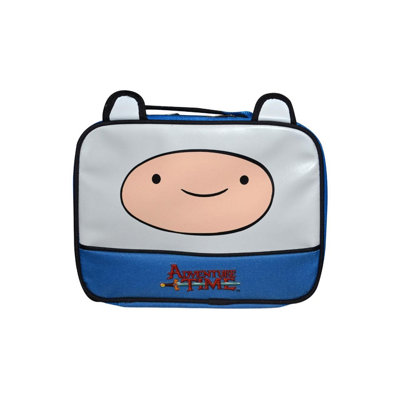 Adventure Time Rectangle Lunch Bag Blue/Grey/Black (One Size) | DIY at B&Q