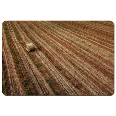 Aerial view of hay bale fields (Placemat) / Default Title | DIY at B&Q
