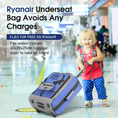 Aerolite MiniMAX Cabin Hand Luggage, Single 40x20x25cm 20L Trolley ...