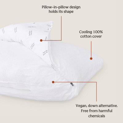 Aeyla The Dual Pillow Unique Pillow in Pillow Design for Neck Support