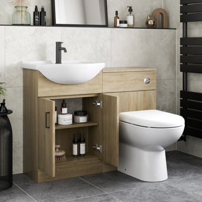 Affine 1050mm Bathroom Toilet Vanity Unit Combination Basin Sink ...