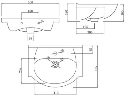 Affine 1050mm Bathroom Toilet Vanity Unit Combination Basin Sink ...