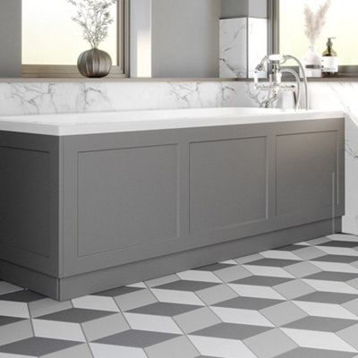 Affine 1700/700mm Bath Panel Pack Front Side End Traditional Bathroom ...