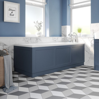 Affine 1700/700mm Bath Panel Pack Front Side End Traditional Bathroom ...