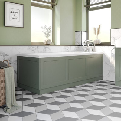 Affine 1700/750mm Bath Panel Pack Front Side End Traditional Bathroom ...