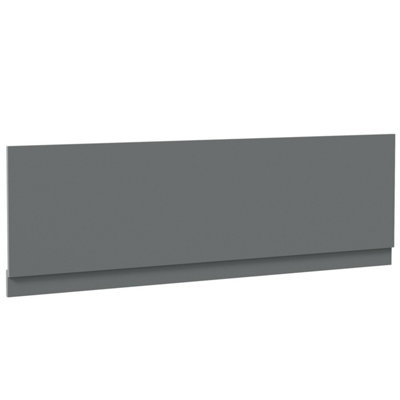 Affine 1700mm Front Bath Panel Modern Bathroom 18mm MDF Grey Gloss ...