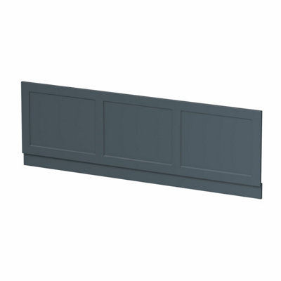 Affine 1700mm Front Bath Panel Traditional Bathroom 18mm MDF Matt Blue ...