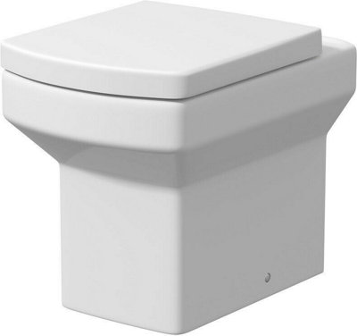 Affine 500mm Bathroom Toilet BTW Furniture Unit Square Pan Soft Close ...