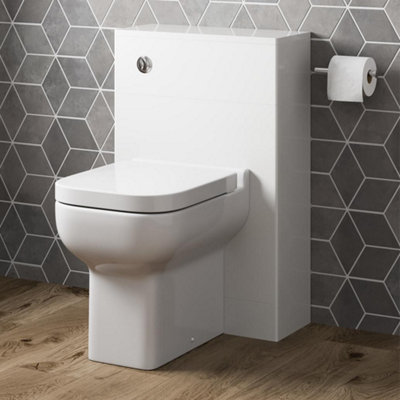 Affine Back To Wall BTW Toilet Pan Concealed Cistern Unit 500mm Square ...