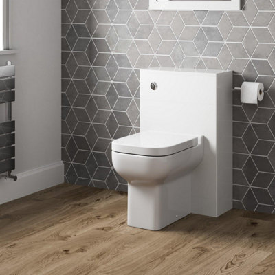 Affine Back To Wall BTW Toilet Pan Concealed Cistern Unit 500mm Square ...