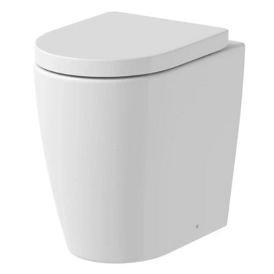 Affine Back to Wall Comfort Height Rimless Toilet High Level WC Pan ...