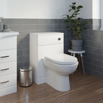 Affine Back to Wall Toilet Unit Bathroom Concealed Cistern MDF WC ...
