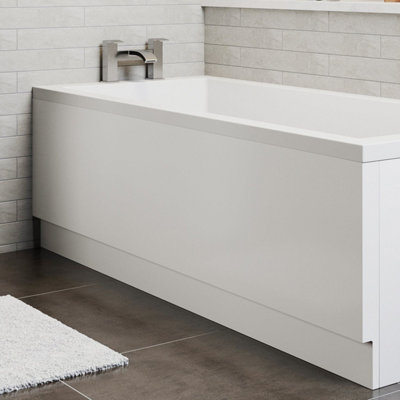 Affine Bath Panel Pack Set Acrylic Side End Gloss White 1700/750mm ...
