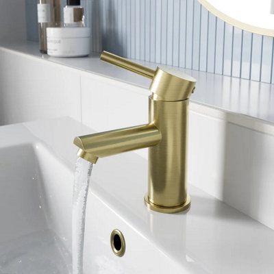 Affine Bathroom Bath Filler & Basin Mixer Tap Set Twin Lever Deck ...
