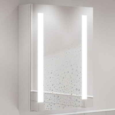 Affine Bathroom LED Mirror Cabinet Wall Mounted Shaver Socket Demister ...