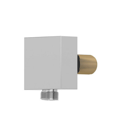 Affine Bathroom Square Wall Elbow Concealed Valve Shower Chrome