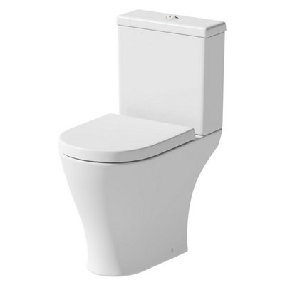 Affine Bathroom Toilet Seat Slow Soft Close Anti-Slam D Shape ...