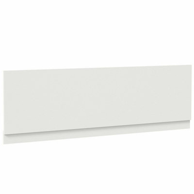 Affine Front Side Bath Panel Bathroom Modern Easy Cut 1700mm MDF White ...