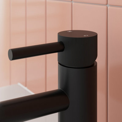 AFFINE MATT BLACK BASIN TAP SINK MIXER BATHROOM MONO TAPS SINGLE LEVER ...