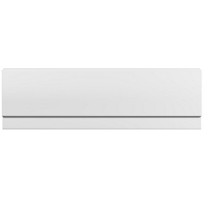 Affine Modern Acrylic Side Bath Panel Gloss White Finish 1600 Bathroom