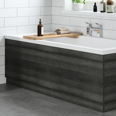 Affine Modern Bathroom 1700mm Front Side Bath Panel 16mm MFC Charcoal ...