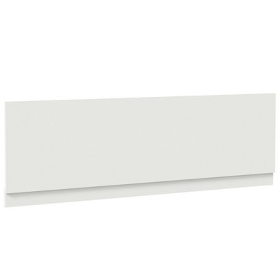 Affine Modern Bathroom 1800mm Front Bath Panel 18mm MDF White Gloss ...