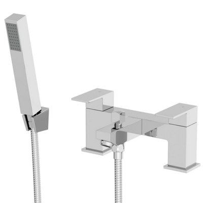 Affine Modern Bathroom Square Mono Basin Sink Mixer Tap Bath Shower ...