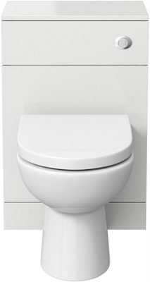 Affine Modern Toilet Unit BTW Back To Wall Bathroom Cloakroom Furniture ...