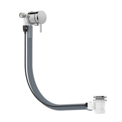 Affine Overflow Bath Filler With Waste Chrome Round Bathroom Modern