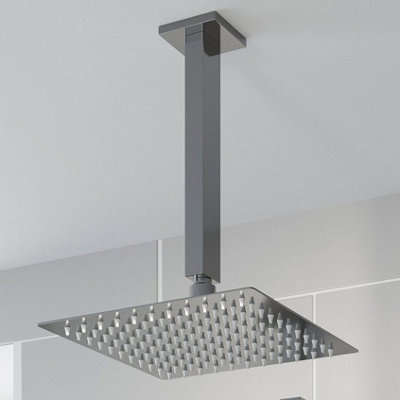 Affine Thermostatic Concealed Square Shower Ceiling Mounted Adjustable ...