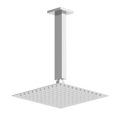 Affine Thermostatic Concealed Square Shower Ceiling Mounted Adjustable ...