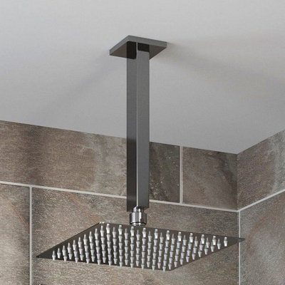 Affine Thermostatic Square Concealed Shower Ceiling Mounted Adjustable ...
