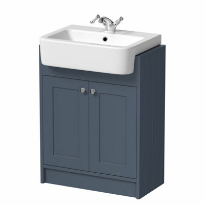 Affine Traditional Vanity Basin Unit Freestanding 1 Tap Hole Bathroom ...