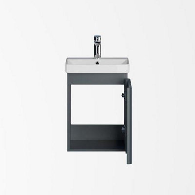 Affine Wall Mounted Bathroom Vanity Unit Basin Sink Storage Furniture ...
