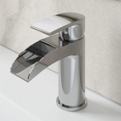 Affine Waterfall Bathroom Basin Sink Mixer Tap Bath Shower Mixer Tap ...