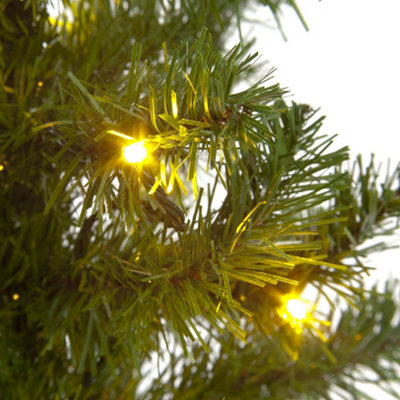 Affordable 6ft Pre-Lit Christmas Tree with 100 Warm White Lights