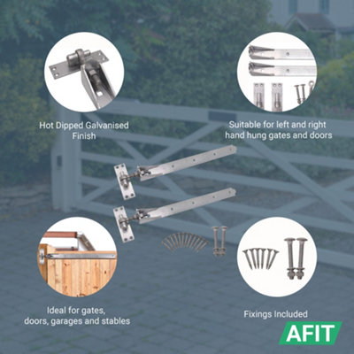 AFIT Adjustable Gate Hinges Hook Band Heavy Duty 48Inch / 1200mm ...