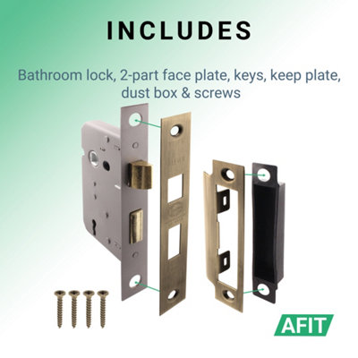 AFIT Antique Brass Sashlock - Fire Rated & CE Approved Mortice Door ...