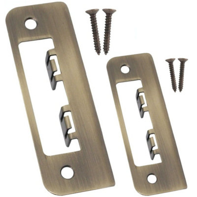 AFIT Antique Brass Strike Plate Adjustable Keep for Mortice Locks ...