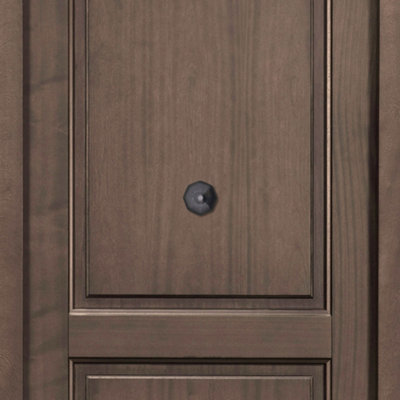 AFIT Black Antique Iron Hexagonal Centre Door Knob 72mm