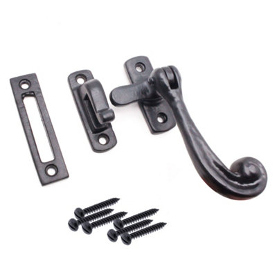 AFIT Black Antique Iron Tudor Casement Window Fastener 110mm