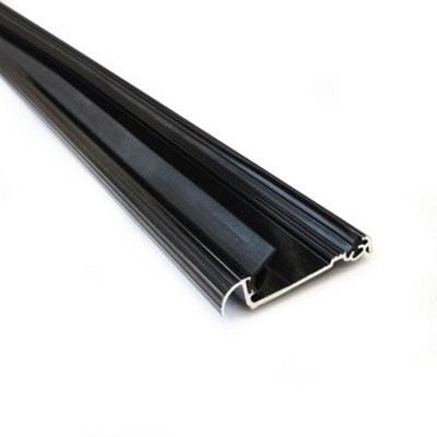 AFIT Black Door Threshold Seal - 56mm Inward Opening - 1829mm