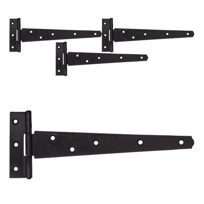 AFIT Black Gate Tee Hinges - 300mm / 12 Inch Extra Heavy Duty T Hinges ...