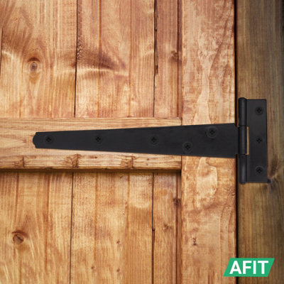 AFIT Black Gate Tee Hinges - 300mm / 12 Inch Heavy Duty T Hinges for ...