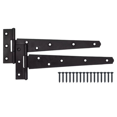 AFIT Black Gate Tee Hinges - 400mm / 16 Inch Heavy Duty T Hinges for ...